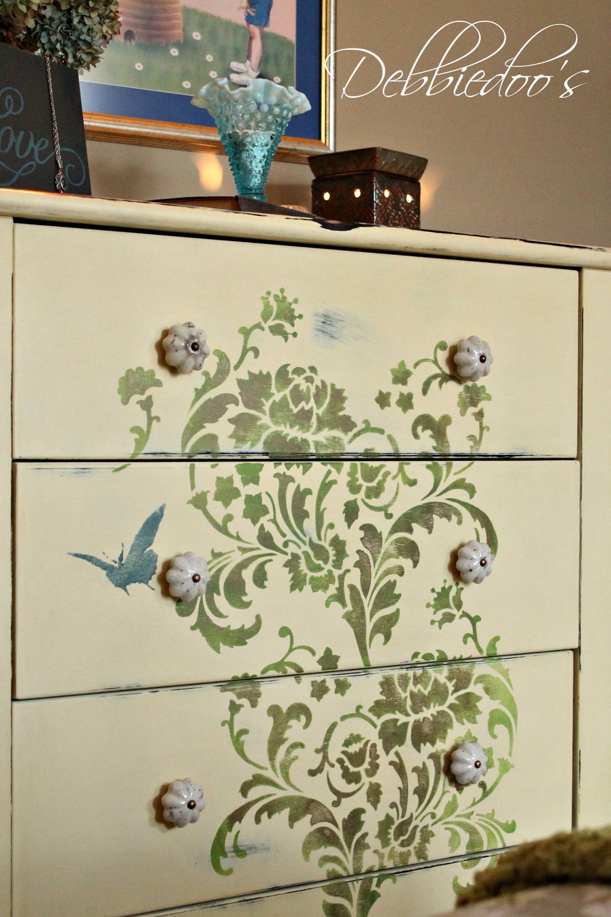 How To Stencil On Furniture Debbiedoo s How To Stencil On Furniture Debbiedoo s
